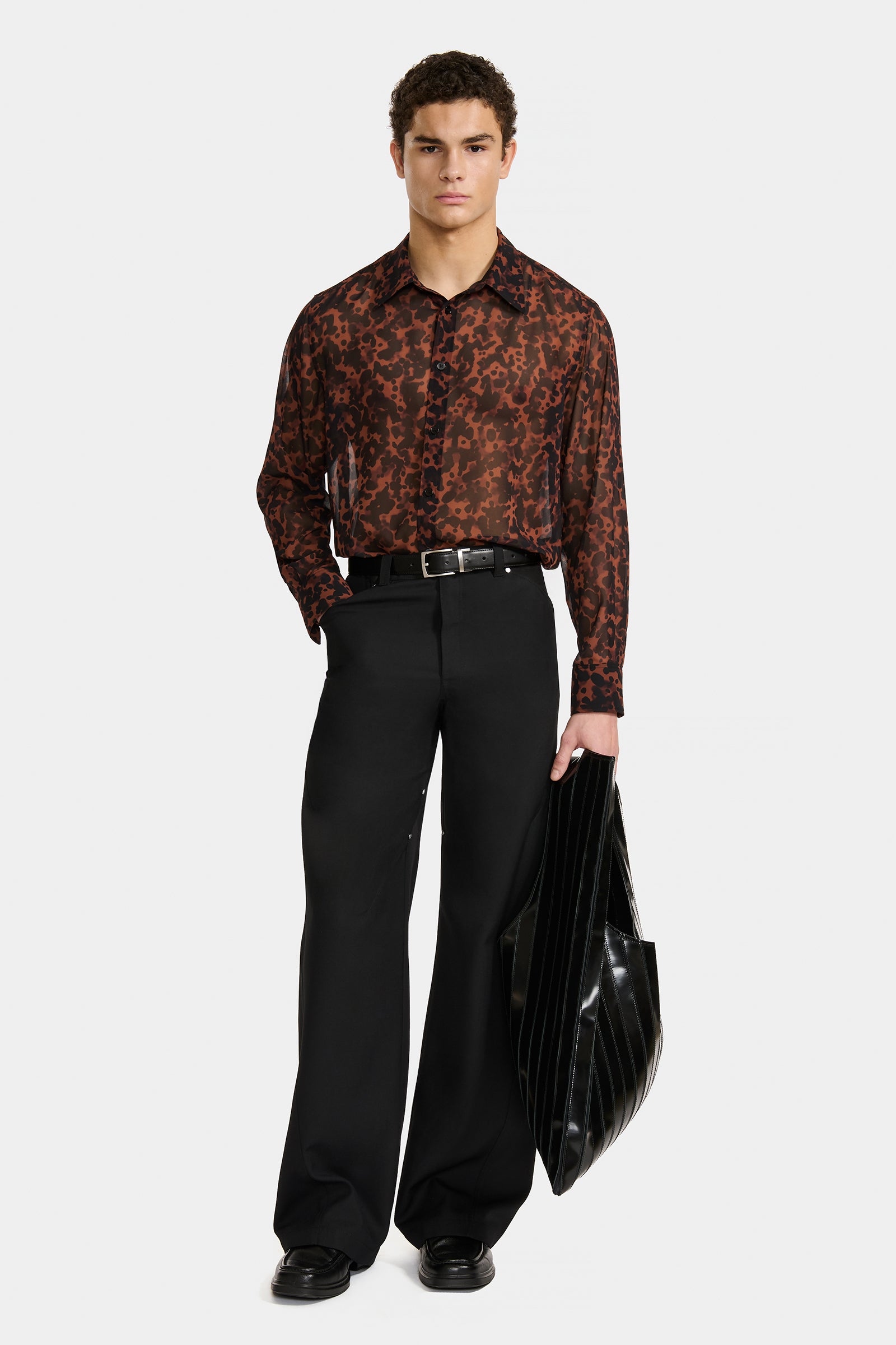 CHEMISE TRANSPARENTE AMBRE – LGN LOUIS GABRIEL NOUCHI