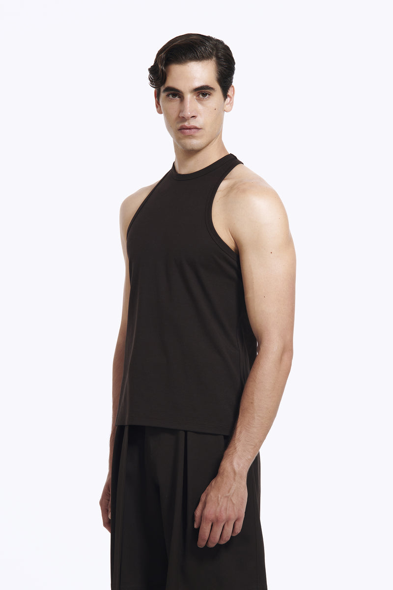 TWISTED BACK TANK TOP IN LYOCELL – LGN LOUIS GABRIEL NOUCHI