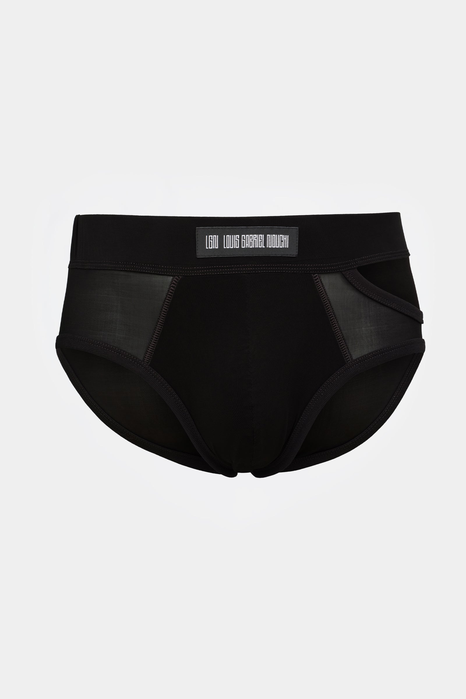 BLACK TRANSPARENT BRIEFS – LGN LOUIS GABRIEL NOUCHI